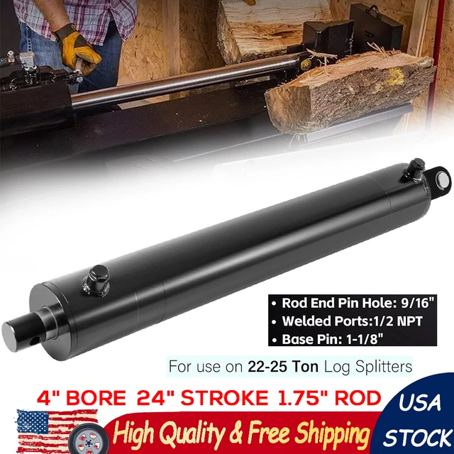 4.5 In Bore X 24 In Stroke Log Splitter Welded Hydraulic Cylinder ...