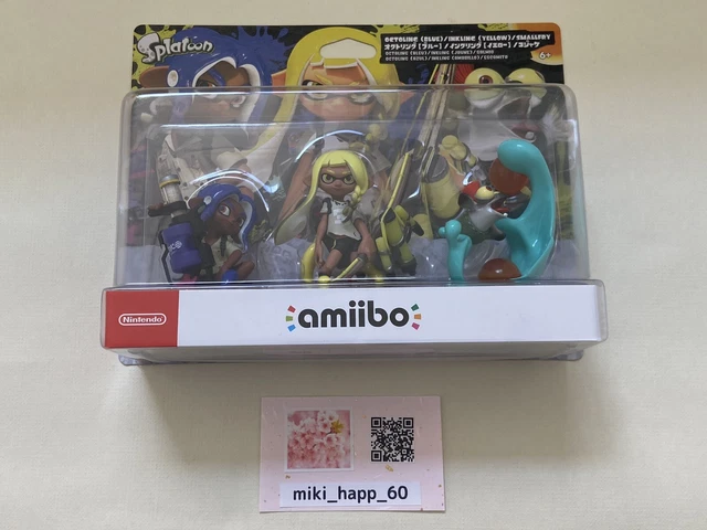 NINTENDO SPLATOON 3 Triple Set Amiibo Octoling Blue Inkling Yellow ...