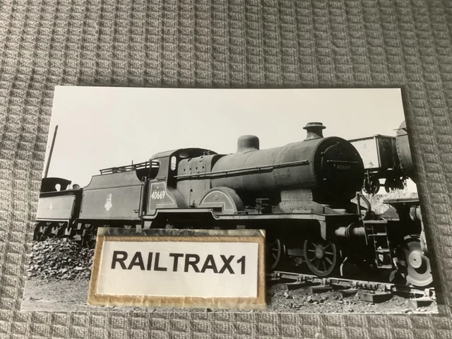 RAILWAY STEAM PHOTOGRAPH - 40669 At Perth Shed - 1961. (Old/Vintage ...
