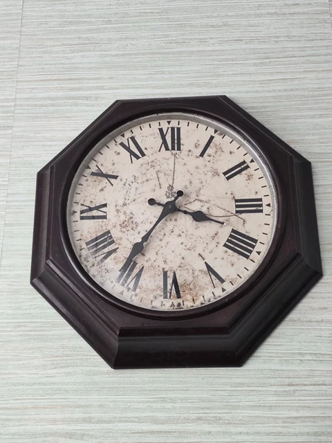 BAKELITE CASED OCTAGONAL Factory GPO Wall Clock (B) £120.00 - PicClick UK