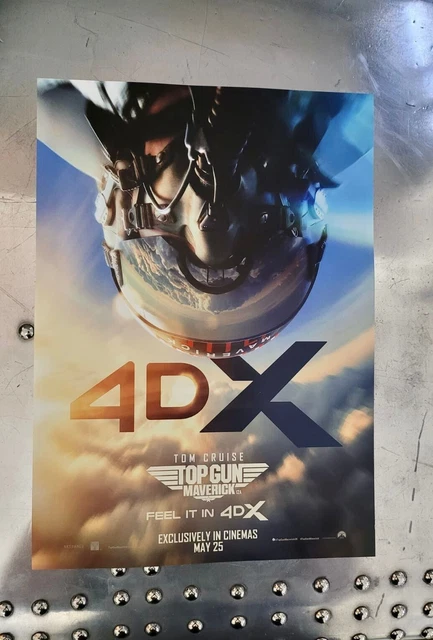 X 2 IMAX and 4dx Official Top Gun Maverick 4DX movie poster Tom Cruise ...