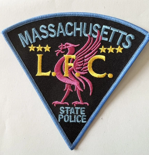 LIVERPOOL FC - LFC - MASSACHUSETTS STATE Police - Novelty Souvenier Patch USA £8.95 - PicClick UK