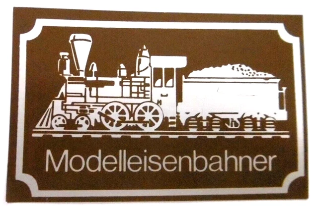 AUTOCOLLANT PUBLICITAIRE MODÉLISME ferroviaire locomotive à vapeur ...