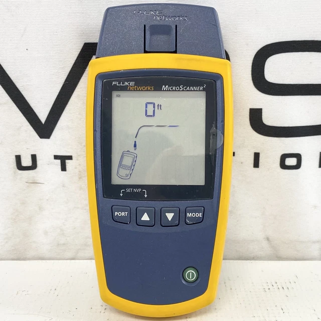 FLUKE NETWORKS MICROSCANNER 2 Cable MS2-100 Verifier Tester ItelliTone ...