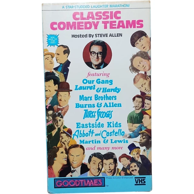 CLASSIC COMEDY TEAMS VHS Hosted by Steve Allen GoodTimes 8010 ...