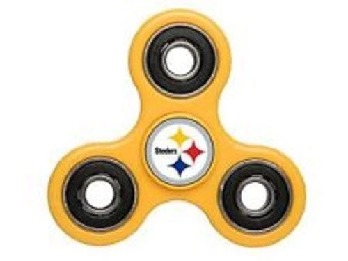 PITTSBURGH STEELERS DIZTRACTO Spinner Logo 3-way Jouet Stress Remue ...