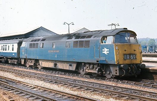 ORIGINAL COLOUR SLIDE of D1065 BR class 52 Western diesel hydraulic ...