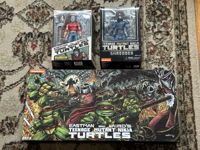 Neca Tmnt Teenage Mutant Ninja Turtles Mirage Comics 4 Pack Déchiqueteur Casey Jones Eur 9434