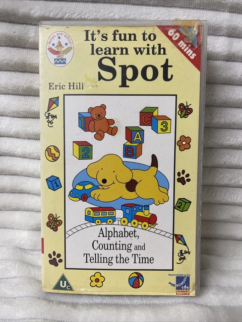 SPOT’S ALPHABET, COUNTING & Telling The Time VHS PAL Eric Hill Its Fun ...