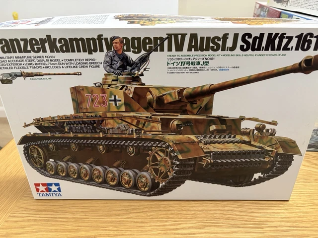 TAMIYA 35181 GERMAN Panzerkampfwagen IV Ausf J Model Kit 1:35 scale NIB ...