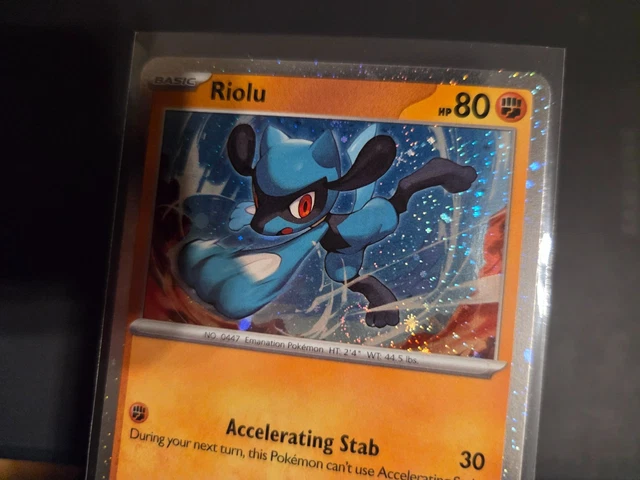RIOLU 076/132 COSMOS Holo Mega Evolution Promo Pokémon Card w/ FULL ...