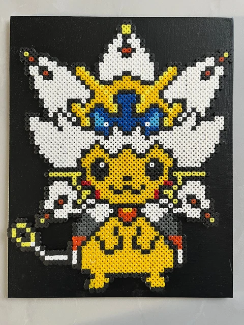 PIXEL ART / Perles A Repasser Pokemon Tableau De Pikachu Deguise En ...