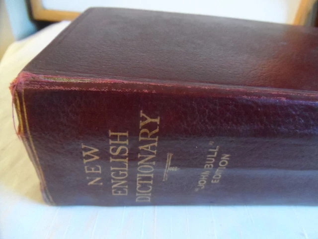 VINTAGE 1932 THICK New English Dictionary John Bull Edition Ernest ...