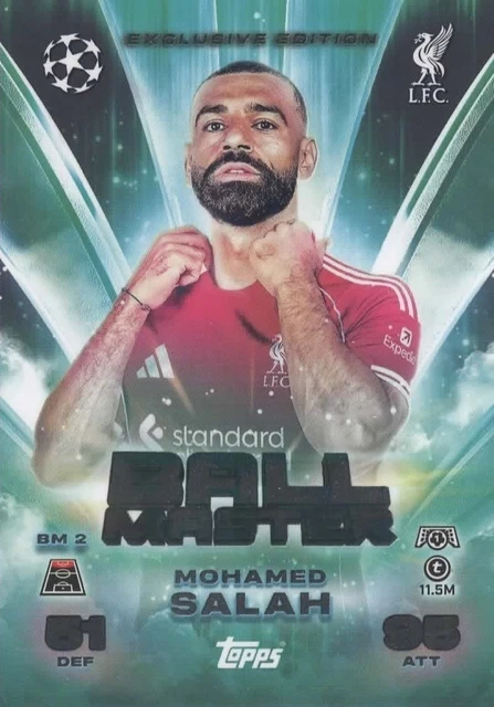 MATCH ATTAX CHAMPIONS League 2025/26 BM 2 Ball Master Mohamed Salah EUR ...
