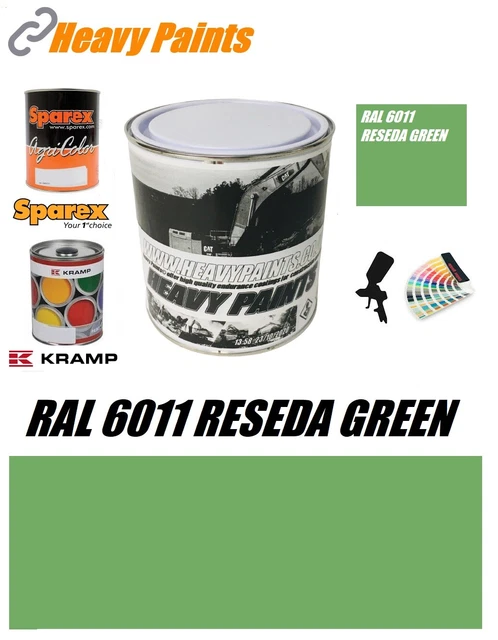 RAL 6011 RESEDA Green Paint High Endurance Enamel Paint 1 Litre Tin £35 ...