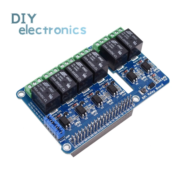 4/6 CHANNEL RPI Relay Module Expansion Board for Raspberry Pi 3 2 A+B+ ...