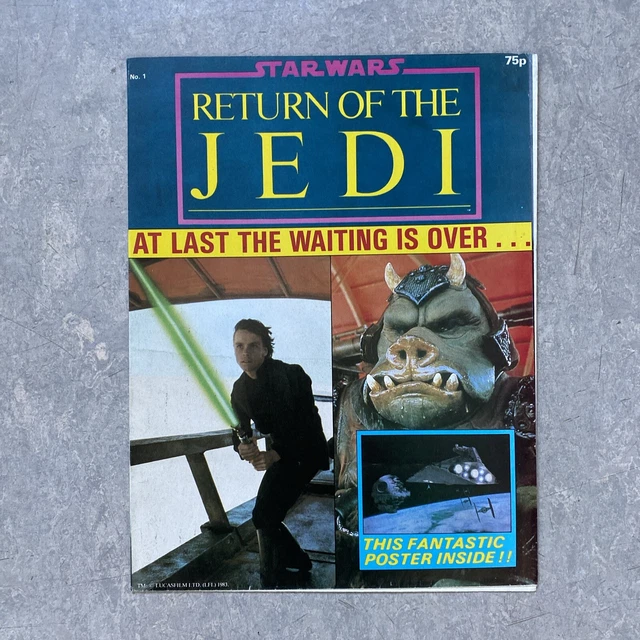 STAR WARS RETURN Of The Jedi Official Poster Monthly Magazine #1 ...