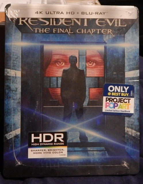RESIDENT EVIL FINAL Chapter 4K Uhd, Blu-Ray, Digital Oop Steelbook Best ...