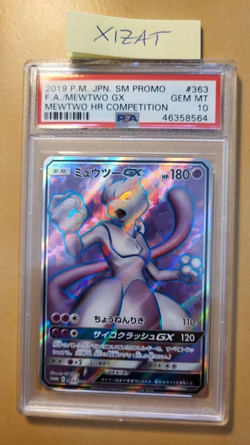POKÉMON 2019 MEWTWO GX HR Competition Winner Promo 363/SM-P Japonais PSA 10 £1,627.79 - PicClick UK