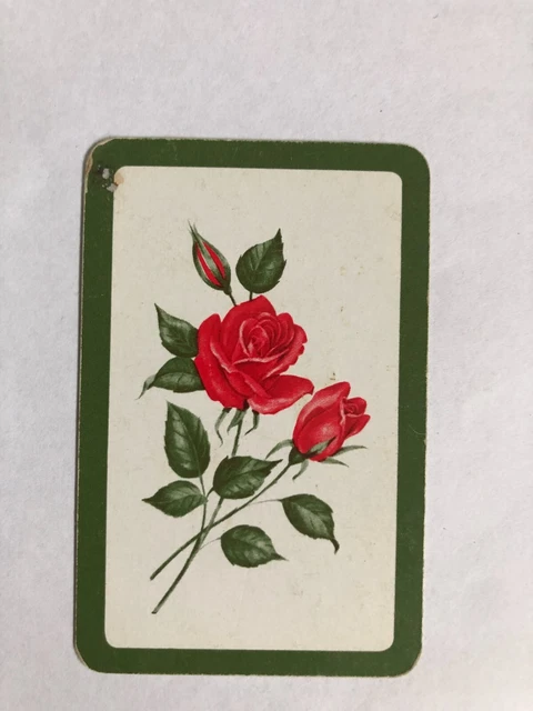 HUDSONS MELBOURNE ACE Spades Roses Flower Artist Vintage Retro Playing ...