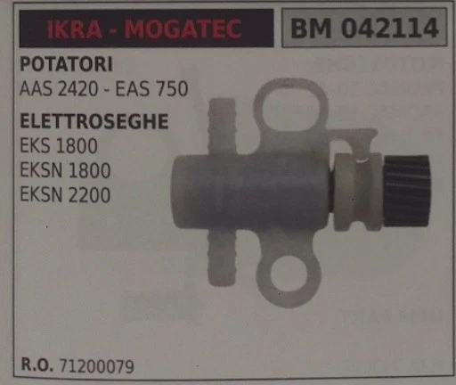71200079 POMPA OLIO MOTOSEGA ELETTRICA elettrosega IKRA MOGATEC EKS ...