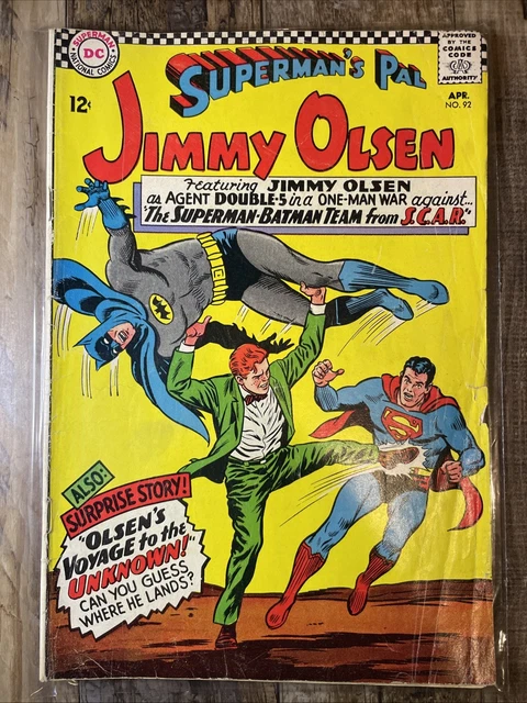 DC COMICS SUPERMANS Pal Jimmy Olsen Superman-Batman Team Comic Book Apr ...