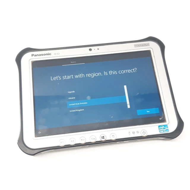 PANASONIC TOUGHPAD RUGGED Tablet FZ-G1 MK1 i5 3rd Gen 4GB RAM 256GB SSD Win 10 £1.00 - PicClick UK