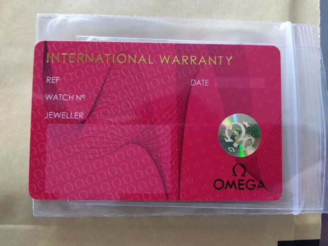 WARRANTY GUARANTEE GARANZIA card scheda unfilled White blank per ...