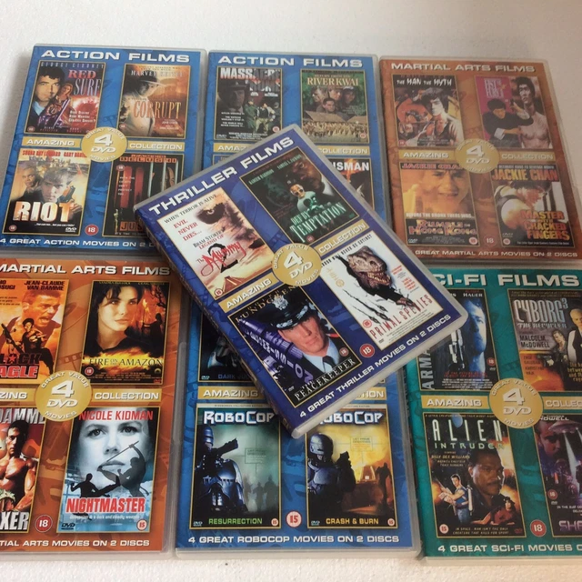 CULT MOVIE DVD Bundle X28 Films Action SciFi Martial Arts Drama ...