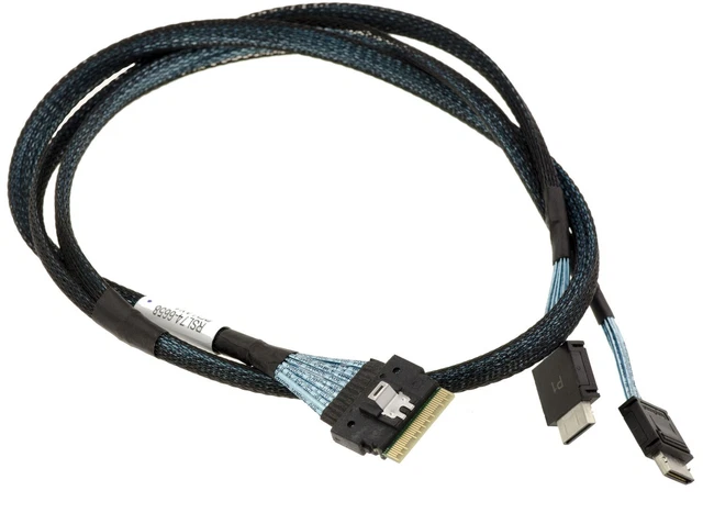 OCULINK 80CM PCIE 4.0 Slim SAS SFF-8654 8i / 2x SFF-8611 SFF-8612 Cable ...