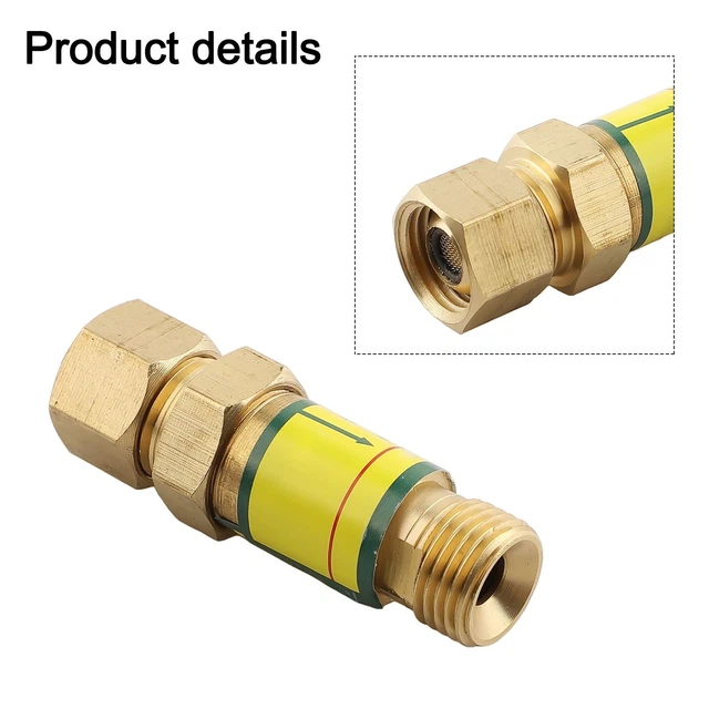 FLASHBACK ARRESTOR FOR Gas Welding OxygenAcetyleneMethane Safety ...