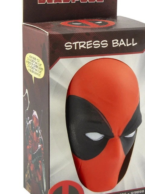 DEADPOOL ANTI-STRESS RELIEVER Fidget Toy Sensory Head Stress Ball New £ ...