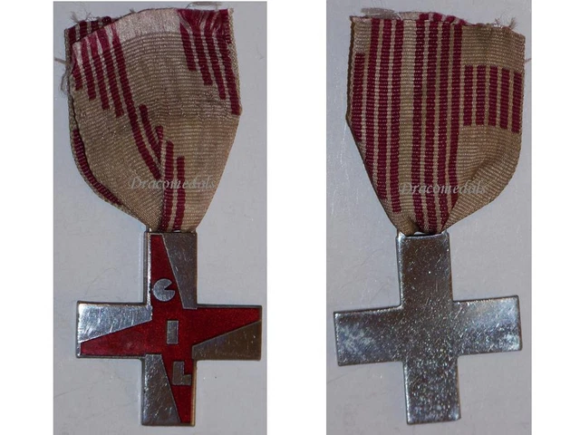 ITALY WW2 MEDAL MUSSOLINI Fascist Youth GIL CROSS Purple Fascism ...