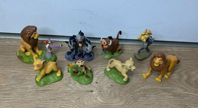 DISNEY STORE THE Lion King Figure Bundle Set- x8 Figures- Simba/ Hyenas ...