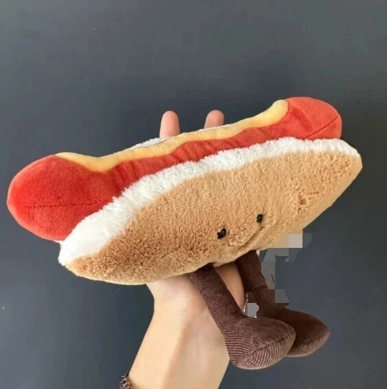 JELLYCAT FUN & Floppy Hot Dog Stuffed Animal – tags+dust bag new 1pcs £ ...