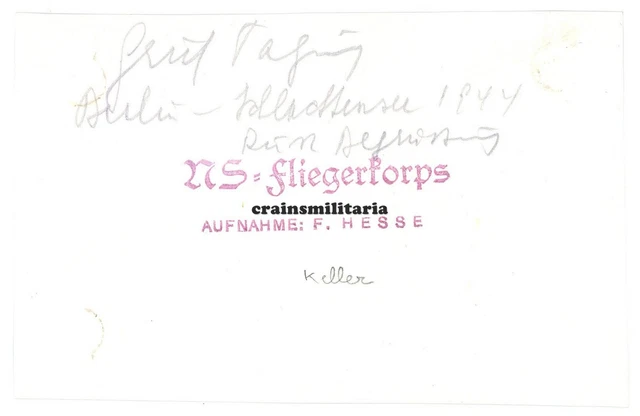 ORIG. FOTO FLIEGERKORPS General Keller m. Offiziere in BERLIN ...