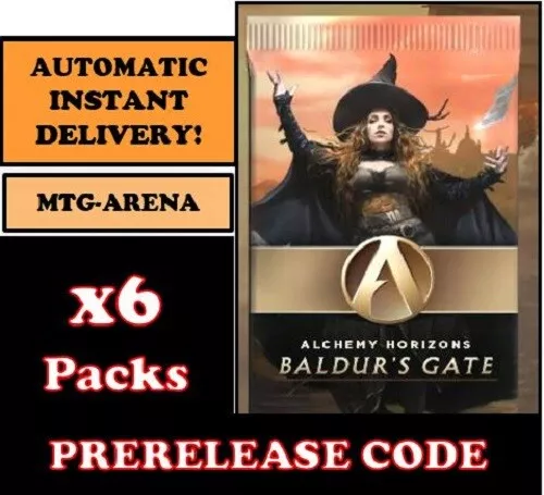 MTG ARENA CODE Card Alchemy Horizons Baldurs Gate 6 Booster Pack ... MTG ARENA CODE Card Alchemy Horizons Baldurs Gate 6 Booster Pack ...