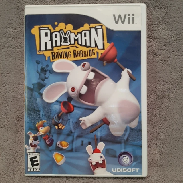 RAYMAN RAVING RABBIDS Video Game Nintendo Wii Disc Case E Everyone ...