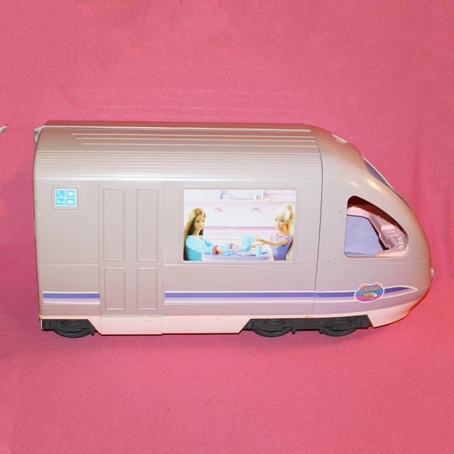 GRAND TRAIN DE voyage Barbie sonore / Barbie Travel train vintage EUR ...