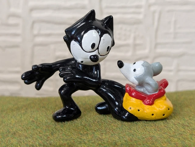 VINTAGE FELIX THE Cat With Mouse 3" PVC Figure Applause 1989 £14.99 ...