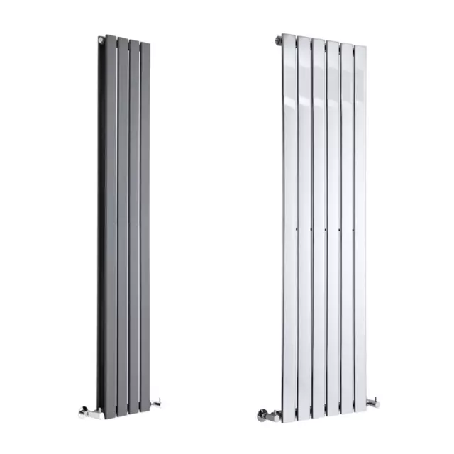 DESIGNER RADIATORS VERTICAL Horizontal Flat Panel Tall Upright Column ...