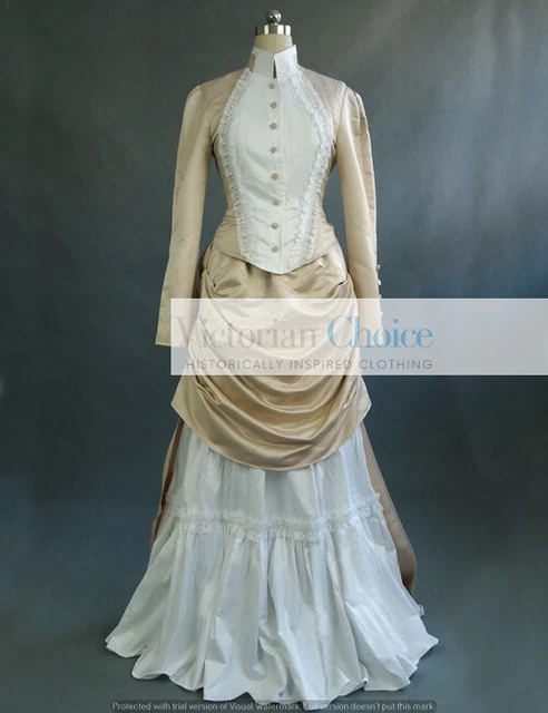 VICTORIAN EDWARDIAN 1900S Bustle Vintage Wedding Dress Riding Habit ...