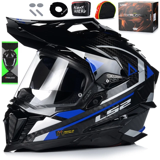 MOTORRADHELM ENDURO QUAD Helm | LS2 MX701 EXPLORER ADVENTURE mit ...