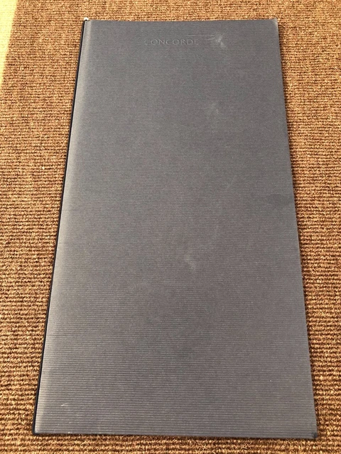 BRITISH AIRWAYS CONCORDE - 2003 Menu + Concorde Plastic luggage tag £16 ...