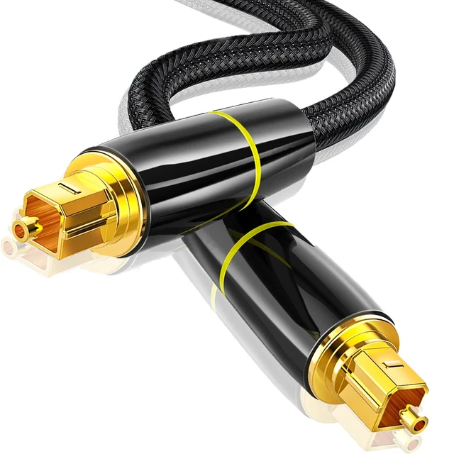 NEW DIGITAL FIBER Optic Audio SPDIF Output Line Copper Shell Audio ...