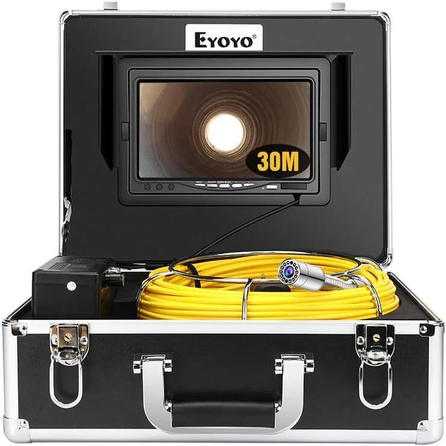 EYOYO PIPE PIPELINE Inspection Camera 30M/100ft Drain Sewer Industrial ...