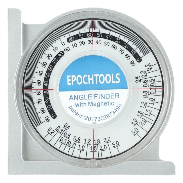 OUTILS INCLINÉ NIVEAU Mètre Protractor Niveau Incliné 100g 95x95x30mm ...