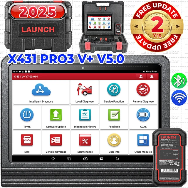 2025 LAUNCH X431 PRO3S+ V+ PRO 5 Profi KFZ OBD2 Diagnosegerät ECU CODING TPMS DE EUR 999,00 ...