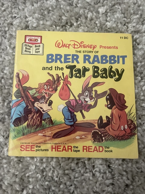 VINTAGE WALT DISNEY Brer Rabbit and Tar Baby Read-Along The Book 1972 ...