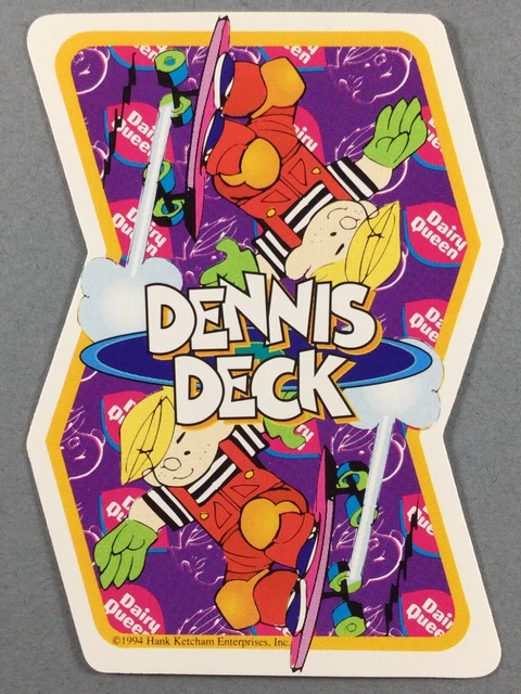 DENNIS (THE MENACE) Deck from Dairy Queen Advertising Curve Shaped ...